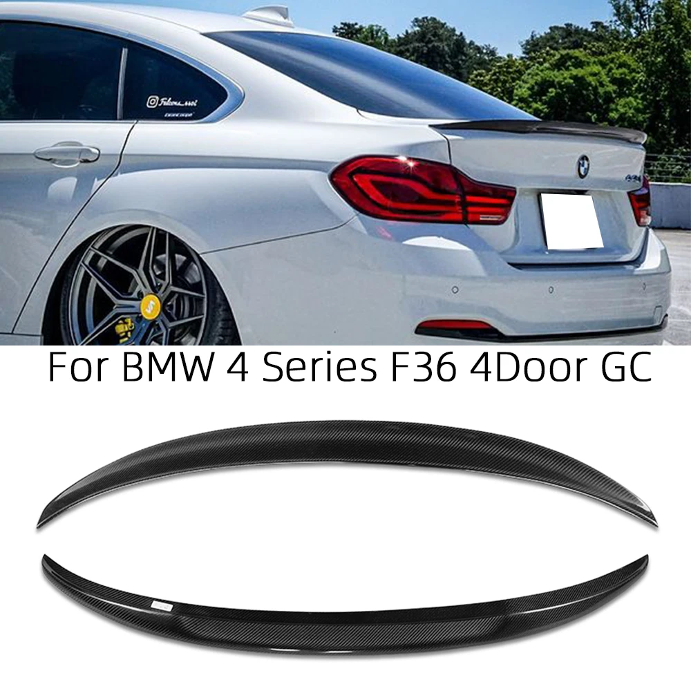 For Bmw 4 Series F36 4door Cran Coupe P Style Carbon Fiber Rear Spoiler ...