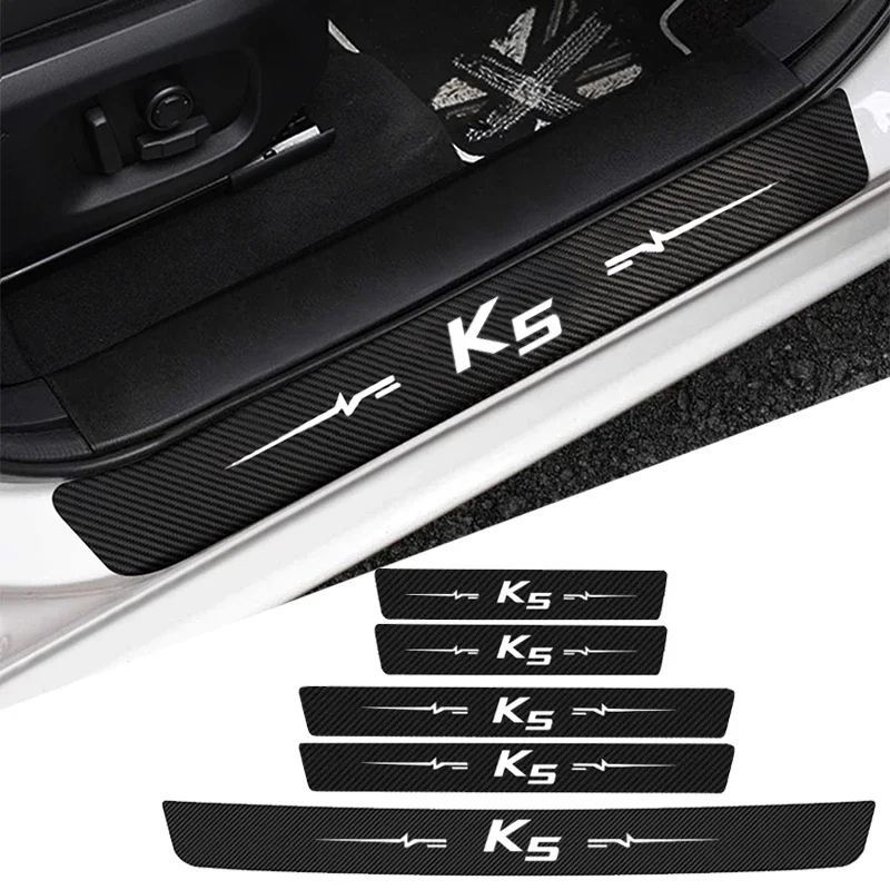 Carbon-Fiber-for-K5-Logo-Ceed-Picanto-Stonic-KX5-K3-Car-Door-Sill ...
