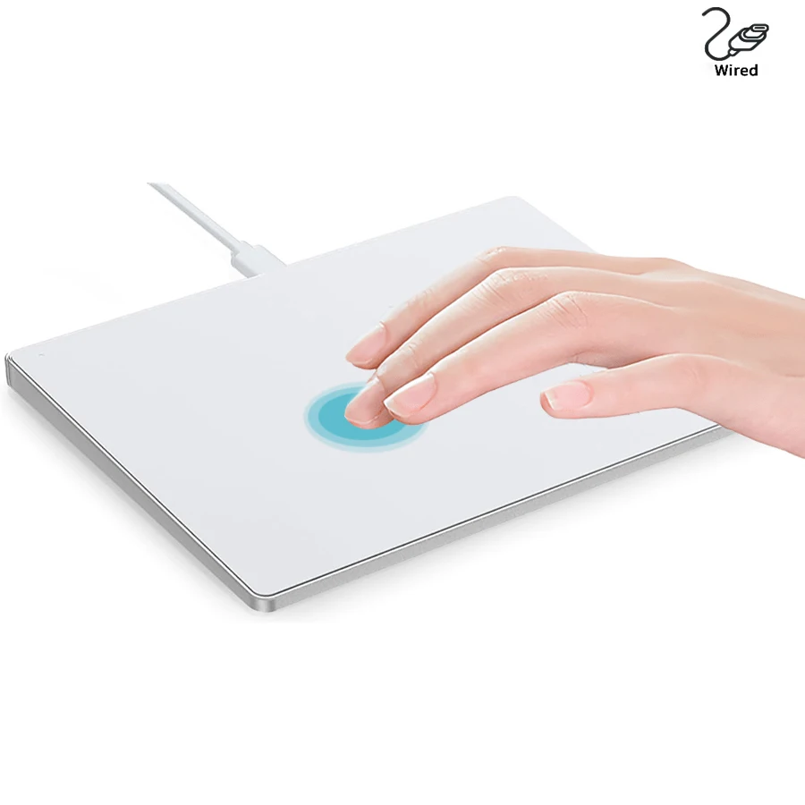 Silver-Wired-Touchpad-Trackpad-Magic-Mouse-Tracking-Method-Trackball-Force-Multi-Touch-for ...