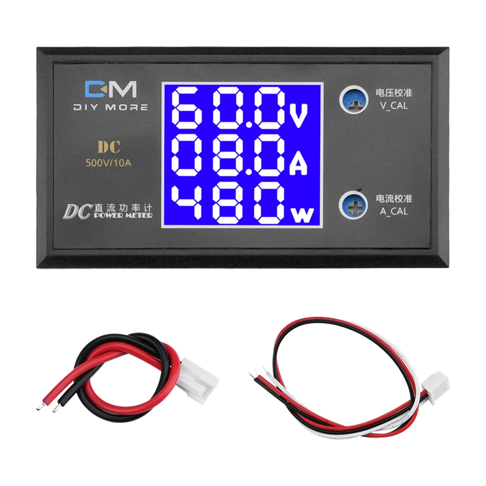LCD-Digital-Voltmeter-Ammeter-Wattmeter-Voltage-Current-Power-Meter ...