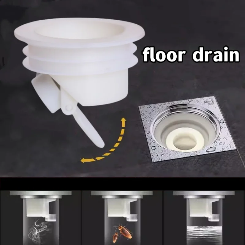 Toilet Sewer Deodorant Floor Drain Core Shower Bath Insect-proof Seal ...