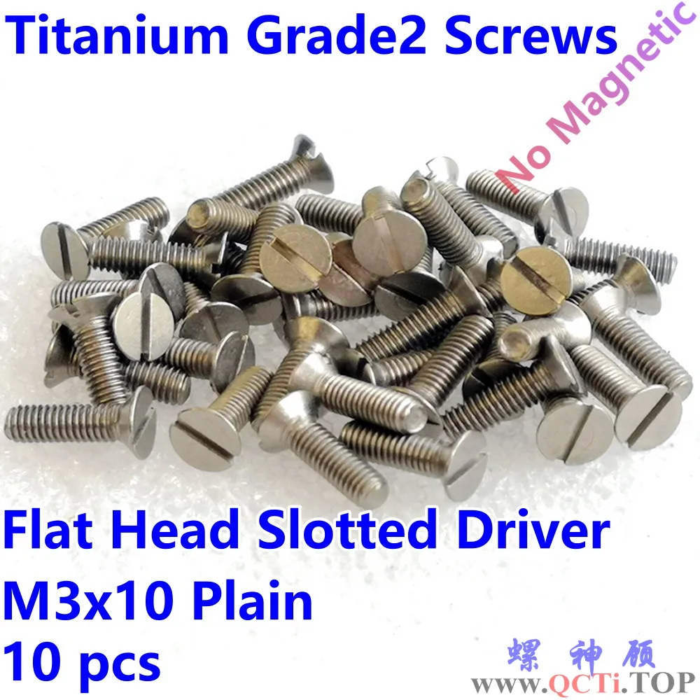 DIN 963 ISO 2009 Titanium screw M3x5 M3x6 M3x8 M3x10 M3x12 M3x14 M3x15 ...