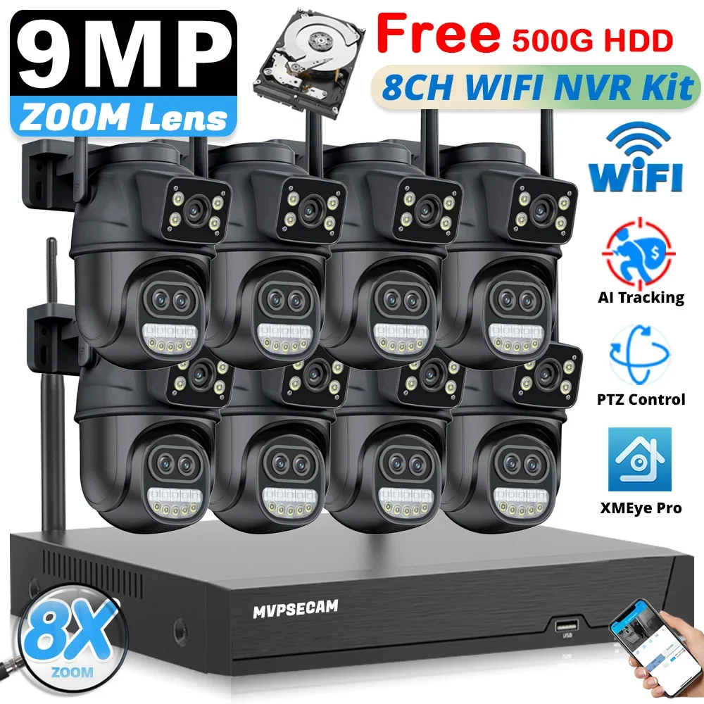 Sistema-de-Vigilancia-inteligente-con-WIFI-Kit-de-8-canales-NVR-ICSEE ...