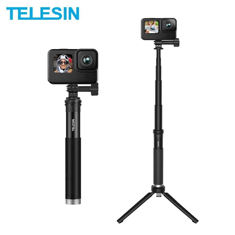 TELESIN-Retractable-Selfie-Stick-Foldable-Tripod-Holder-Extension-Pole ...