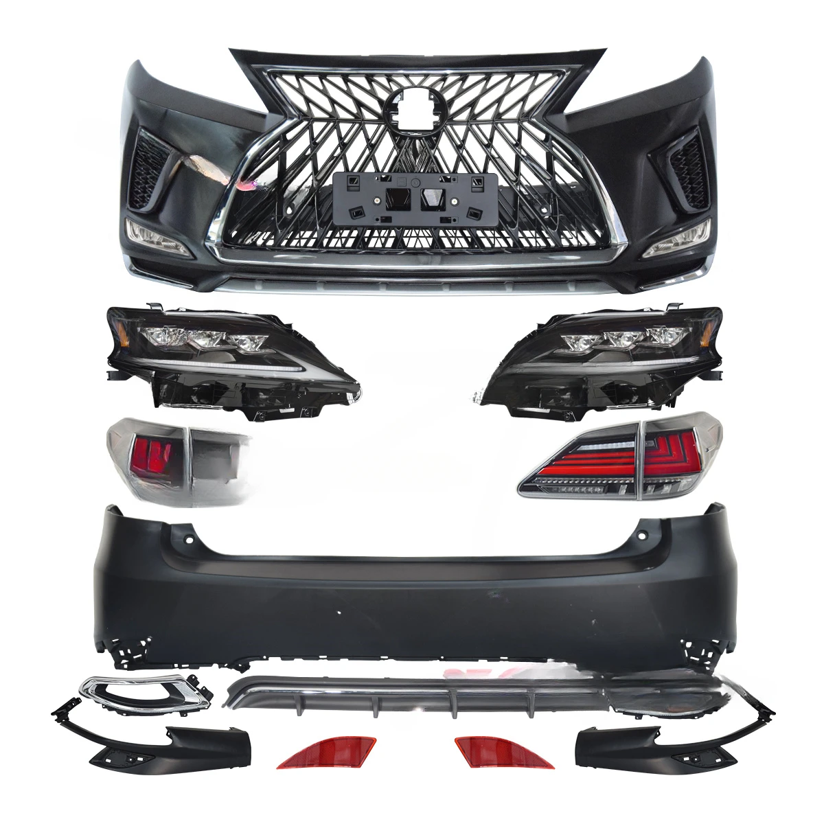 Lexus-RX-RX270-RX350-RX450h-2010-2015-Upgraded-2020-style-front-and ...