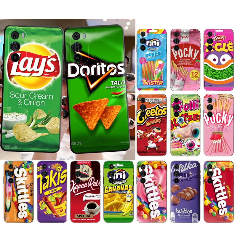 Snacks-Chocolate-Biscuit-Case-For-Motorola-Edge-50-40-Pro-50-40-30 ...