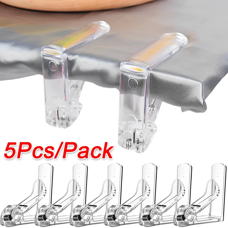 5-1pcs-Plastic-Tablecloth-Clips-Transparent-Non-slip-Securing-Holder ...