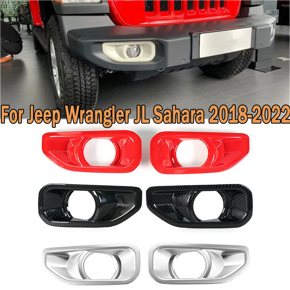 Fog-Lights-Cover-Sticker-Headlight-Trim-Frame-Car-Accessories-For-Jeep ...