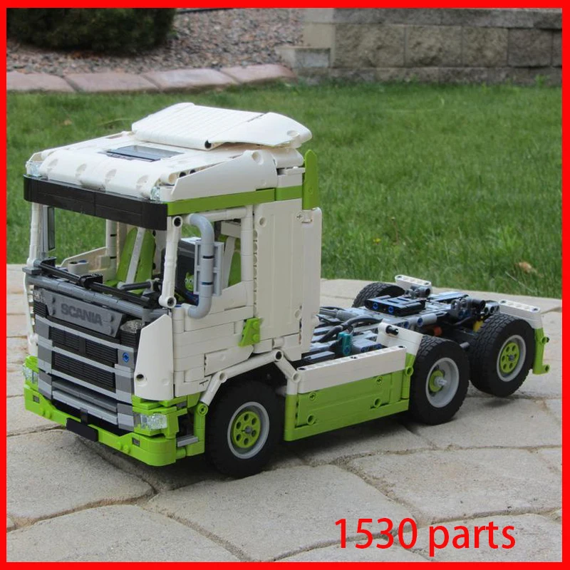 1530 parts High-tech RC Scania R500 6x2 Tag Pneumatic Power Building ...