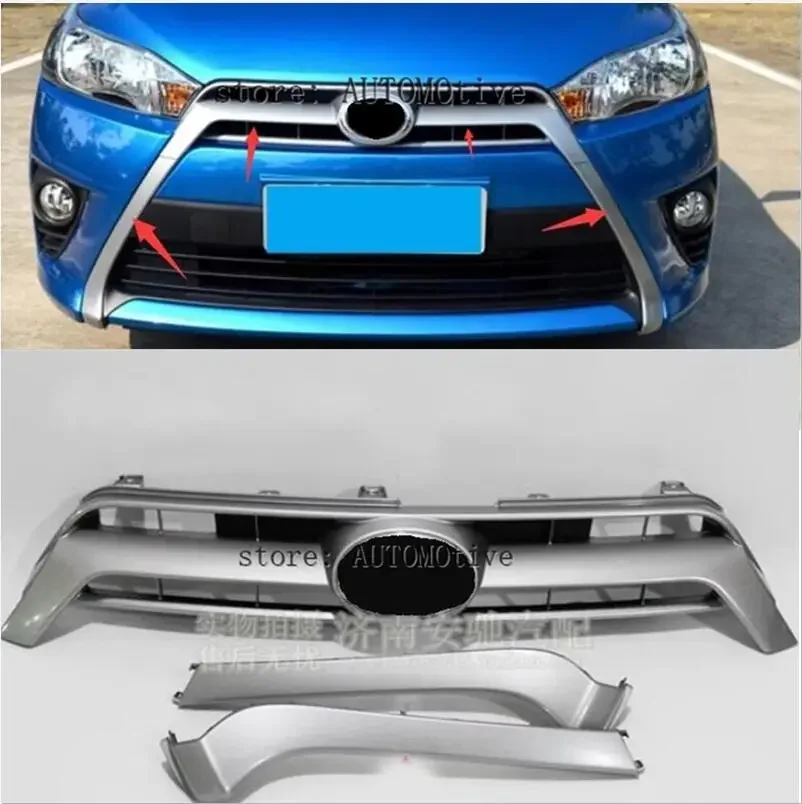 ABS-Chrome-Front-Grille-Around-Raised-Racing-Grills-Cover-for-Toyota ...