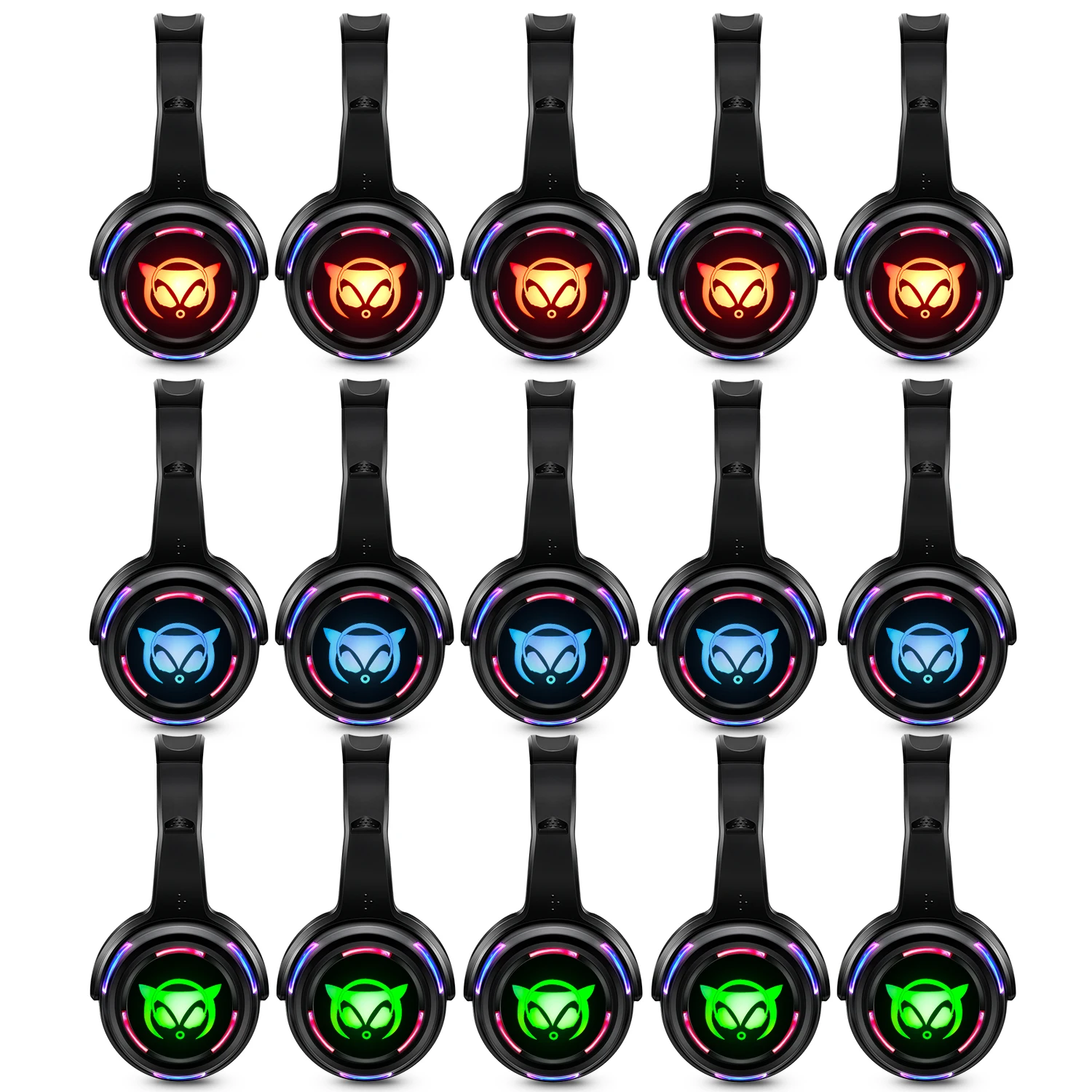Silent Disco Headphones LED Wireless earphone System Party Birthday ...