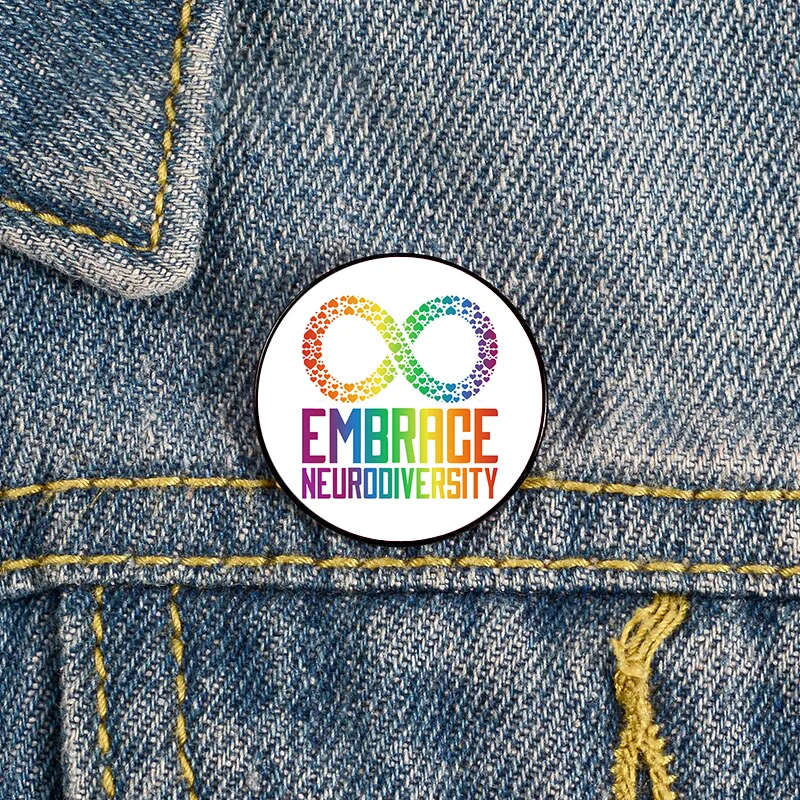 Infinity-Symbol-Embrace-Neurodiversity-Pin-Custom-vintage-Brooches ...