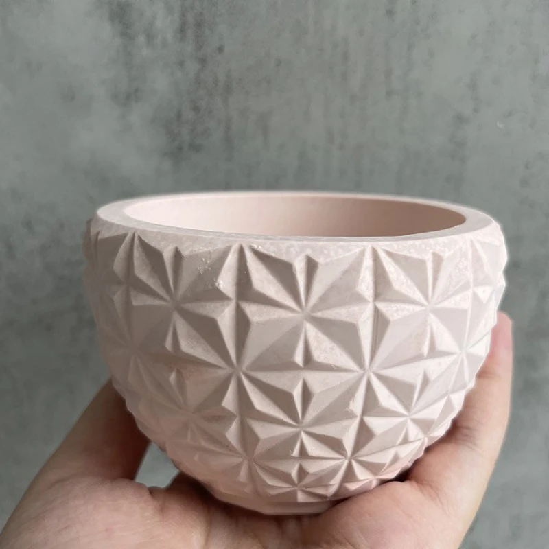 DIY-Flower-Pot-Silicone-Mold-Succulent-Flower-Pot-Storage-Box-Concrete ...