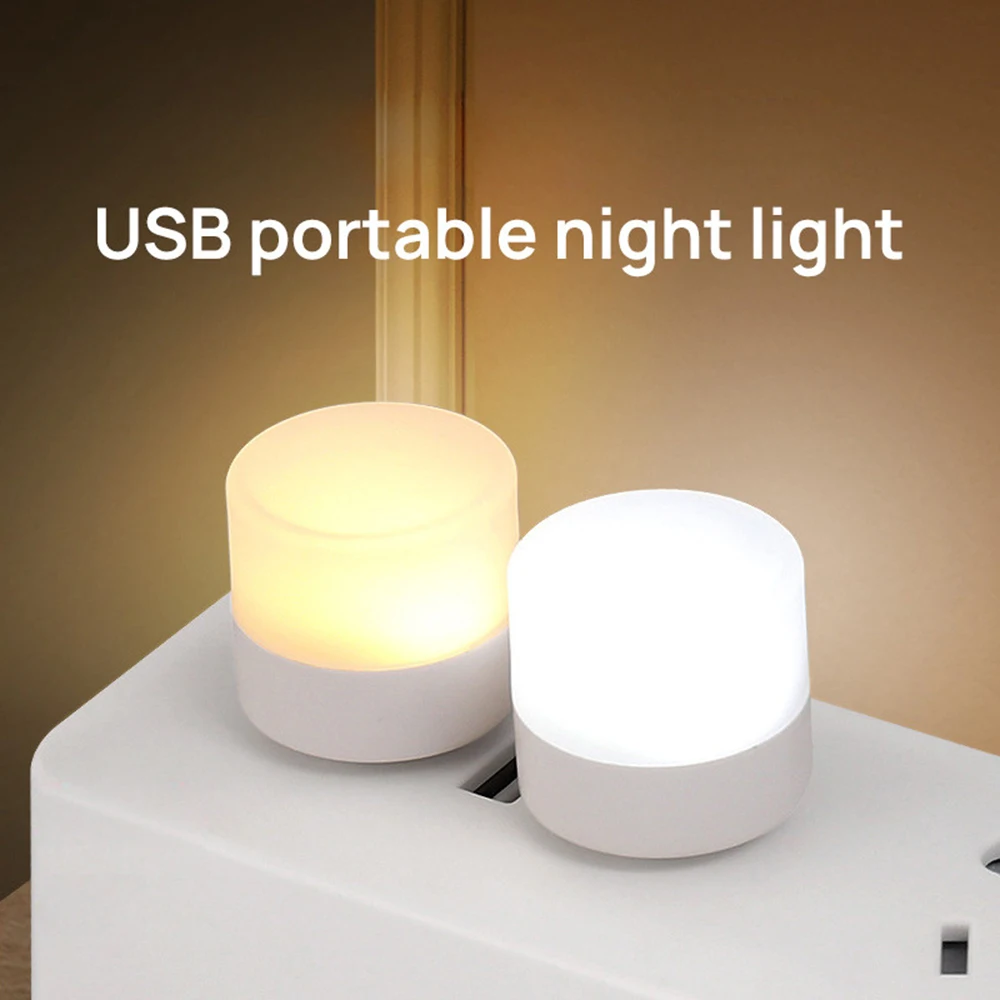 Usb Plug Lamp Small Night Light Computer Mobile Power Charging Mini Book Lamps Led Eye ...