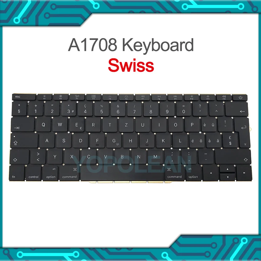 New Swiss Switzerland Layout For Macbook Pro Retina 13" A1708 Keyboard ...