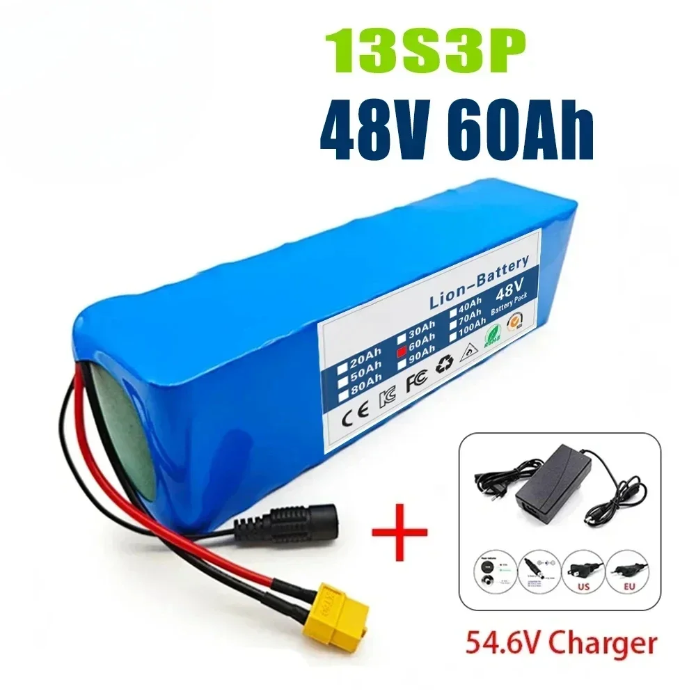 48V-lithium-ion-battery-pack-60Ah-13S3P-rechargeable-battery-suitable ...