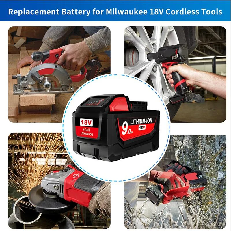Аккумулятор Milwaukee M18 6.0Ah/7.0Ah/9.0Ah | AliExpress
