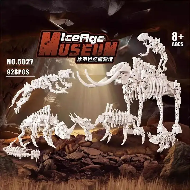 Ice-Age-Fossil-Museum-3D-Stone-Skeleton-Building-Block-Six-in-one ...