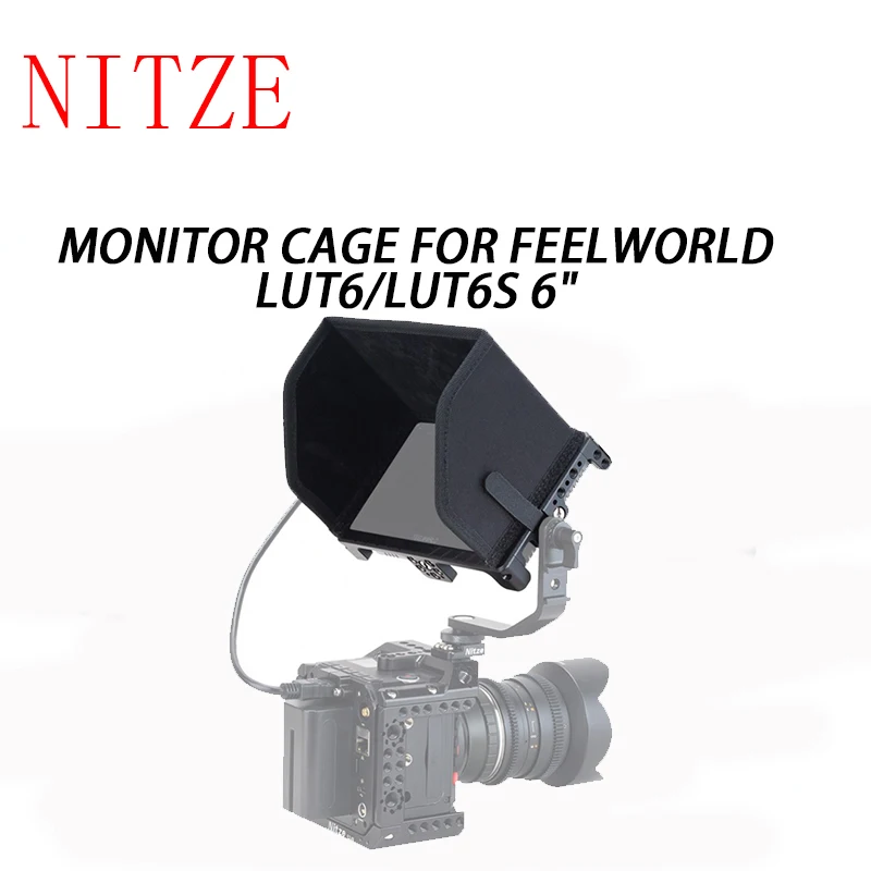 Nitze-Monitor-Cage-for-Feelworld-LUT6-LUT6S-6-with-HDMI-Cable-Clamp-and ...