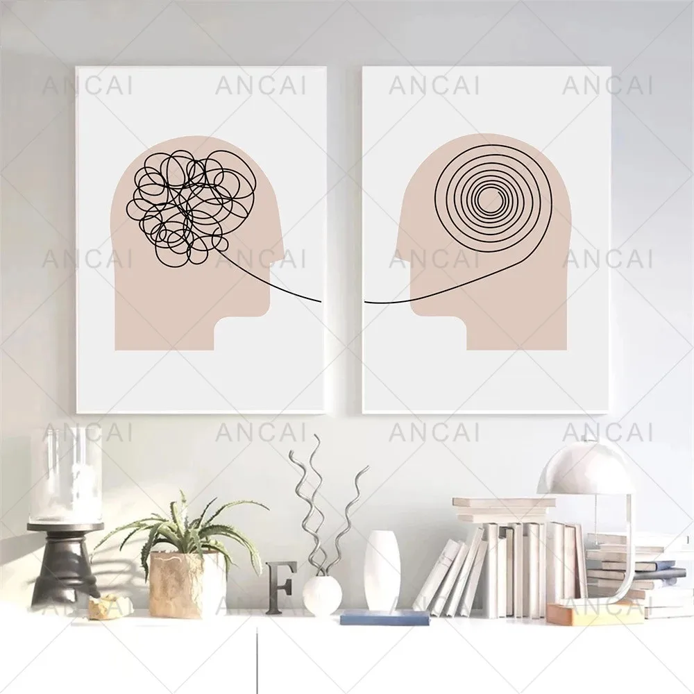 Psychology-Therapy-Poster-Canvas-Painting-Consultant-Office-Wall-Art ...