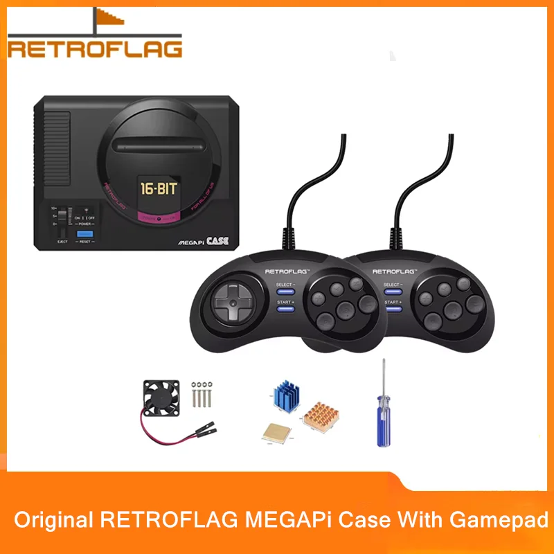 RETROFLAG-MEGAPi-Case-for-Rasbperry-Pi-3ModelB-Plus-with-Heatsink-Single-Fan-Classic-USB-Safe ...
