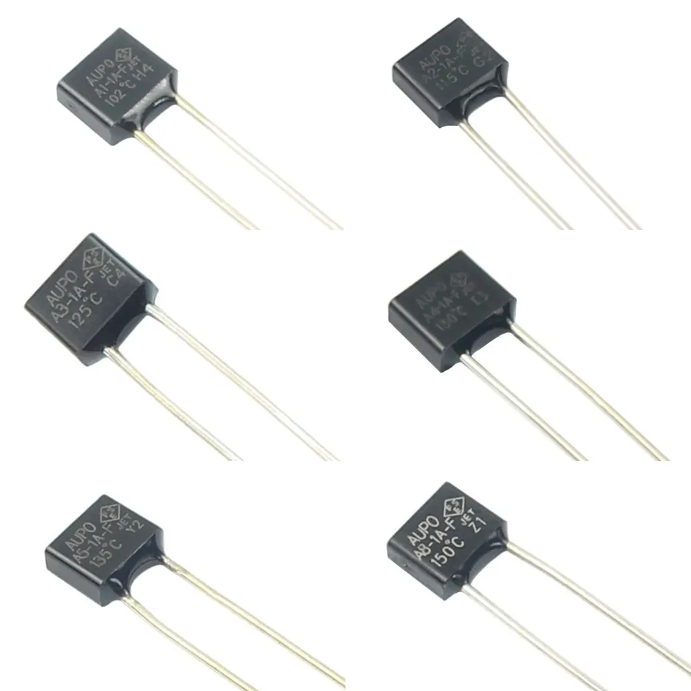 10pcs-Square-RH-Thermal-Fuse-TF-102-115-125-130-135-150-C-Degree-1A ...