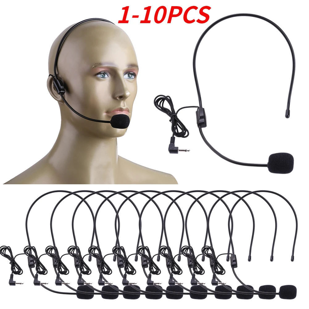 Microphone filaire monté sur la tête,amplificateur vocal portable ...