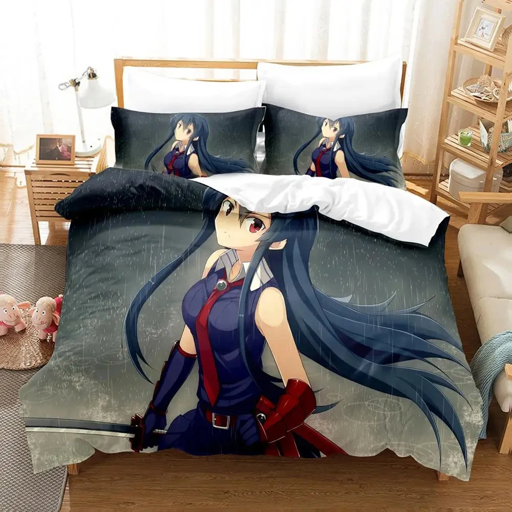Fashion-3d-Print-Anime-Akame-ga-Kill-Bedding-Set-Boys-Girls-Twin-Queen ...