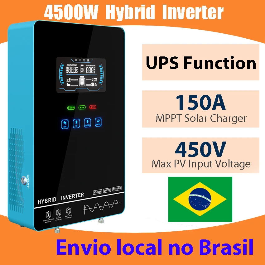 4500W-Solar-Hybrid-Inverter-24V-To-230V-MPPT-150A-Solar-Charger-140A-AC ...