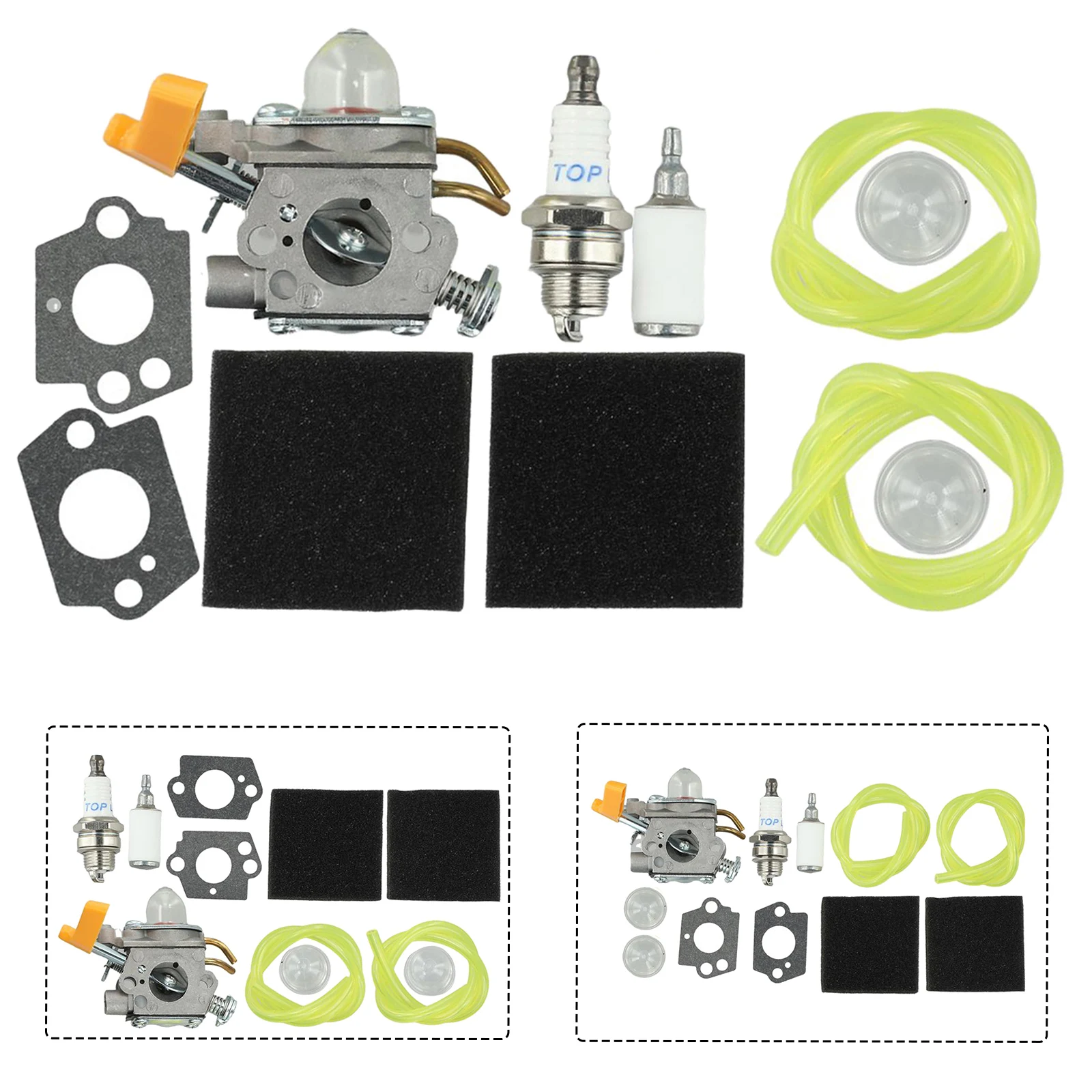 Carburetor-Kit-For-RUIXING-HR142R-30K-00-08-FOR-Homelite-for-30cc ...