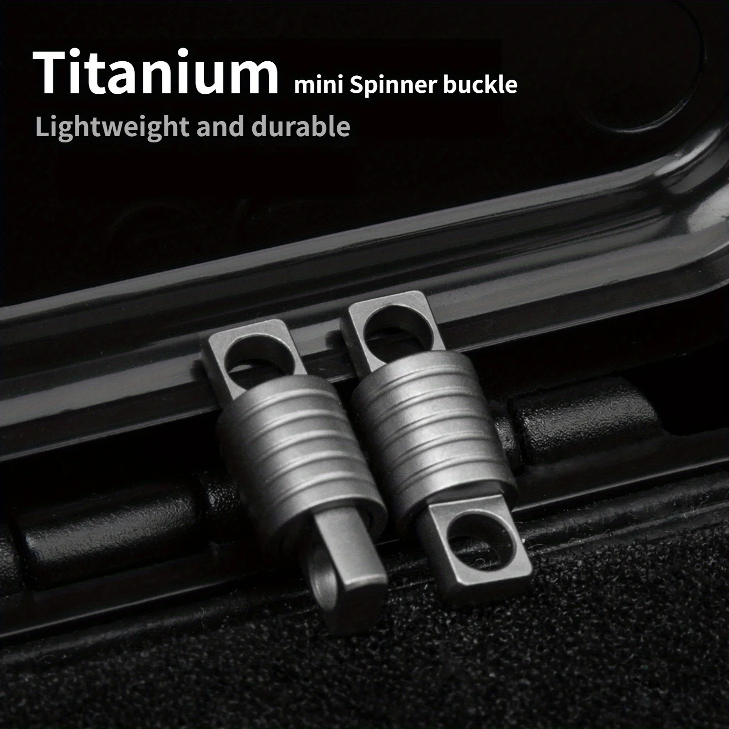 Titanium-Alloy-Mini-Spinner-Buckle-Keychain-Chaveiro-pequeno-Ferramenta ...