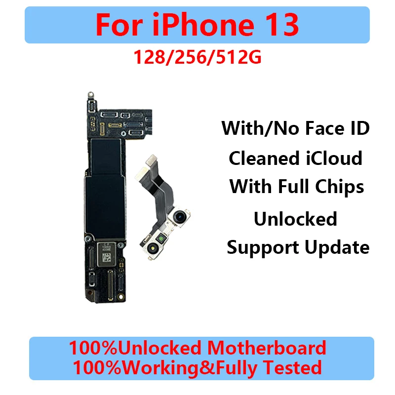 Fully-Tested-100-Working-Motherboard-For-iPhone-13-Pro-Max-With-Face-ID ...