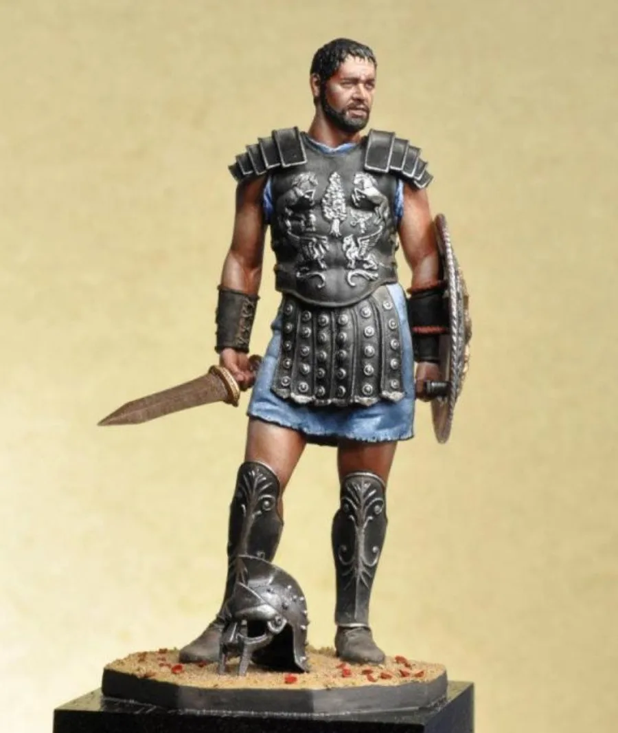 1/24 Scale 75mm Resin Body Assembled Model Kit Ancient Spartan Warrior ...
