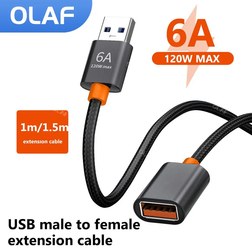 1/1.5M USB 3.0 연장 케이블 지원 데이터 전송 고속 충전 코드 오디오 와이어 USB2.0 연장 케이블, 자동차 충전기 PC 용| | - AliExpress