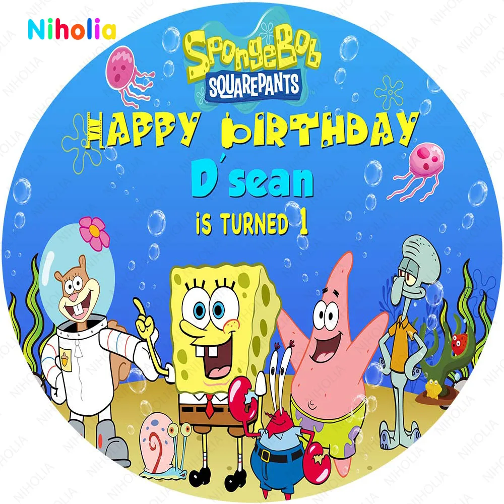 Spongebob 1st Birthday Background