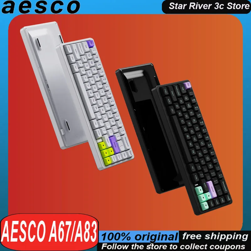 Aesco-A67-A83-Mechanical-Keyboard-New-Inductor-Shaft-Support-Wireless-Rt-Continuous-Touch-4k-8k ...