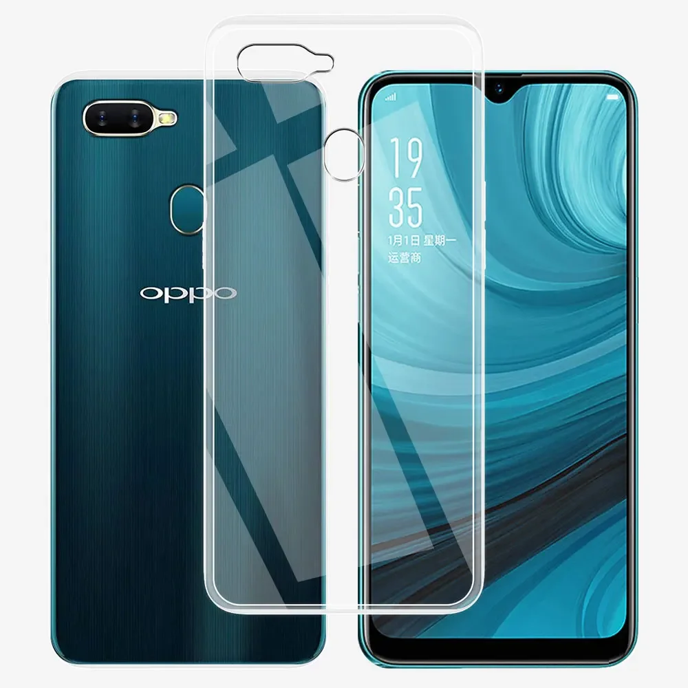 For OPPO A12 Case Clear Silicone Soft TPU Phone Case Cover For Oppo A12 ...