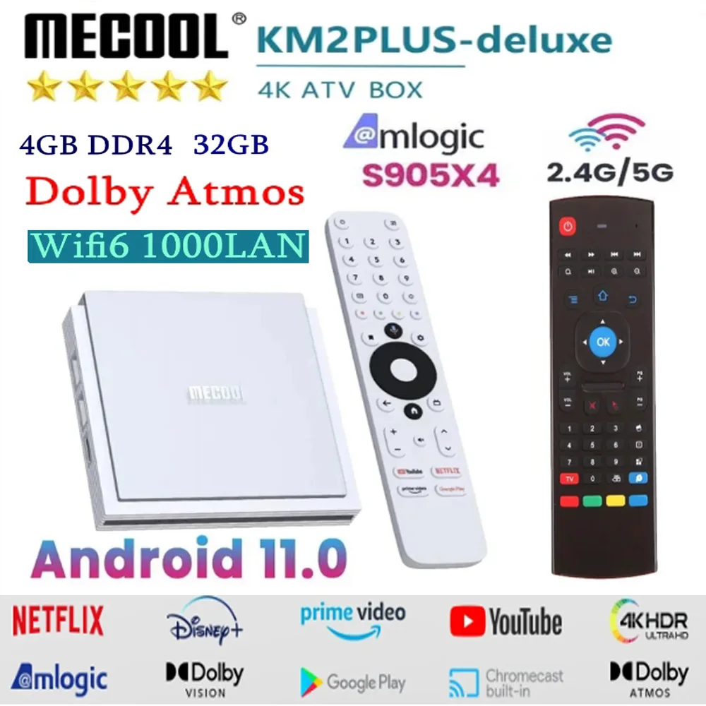 MECOOL-Dispositivo-de-TV-inteligente-KM2-PLUS-decodificador-con ...