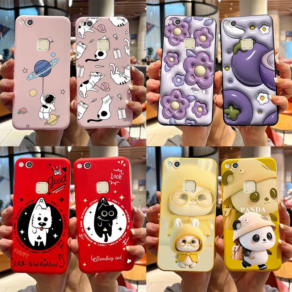 For-Huawei-P10-Lite-Case-WAS-LX1-WAS-LX2-Cute-Couple-Rabbit-Cover-Soft ...