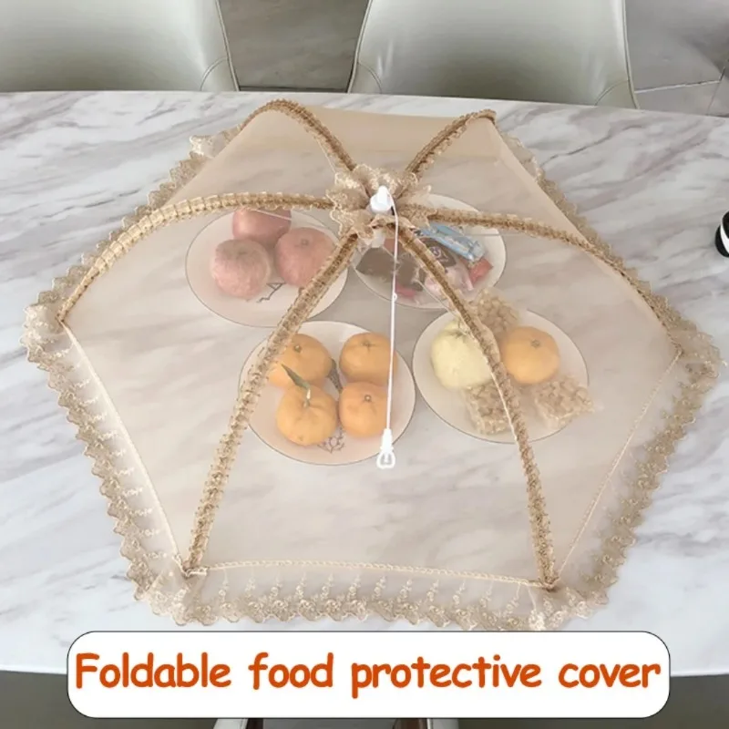 Foldable-Umbrella-Style-Food-Gauze-Mesh-Covers-Anti-Fly-Mosquito-Meal ...