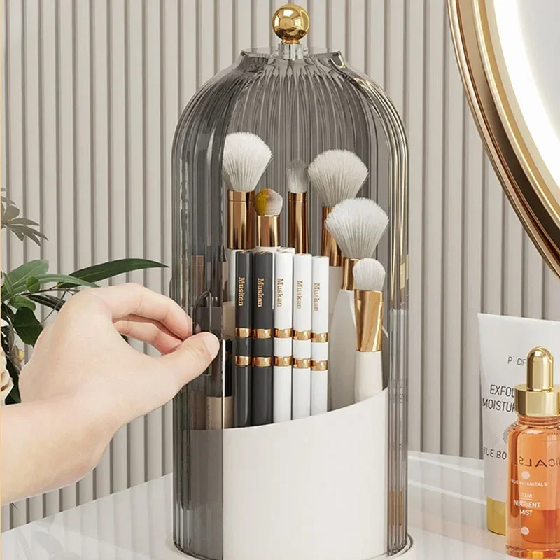 Maquiagem-transparente-Brush-Holder-Luxo-Cosmetic-Organizer-360 ...
