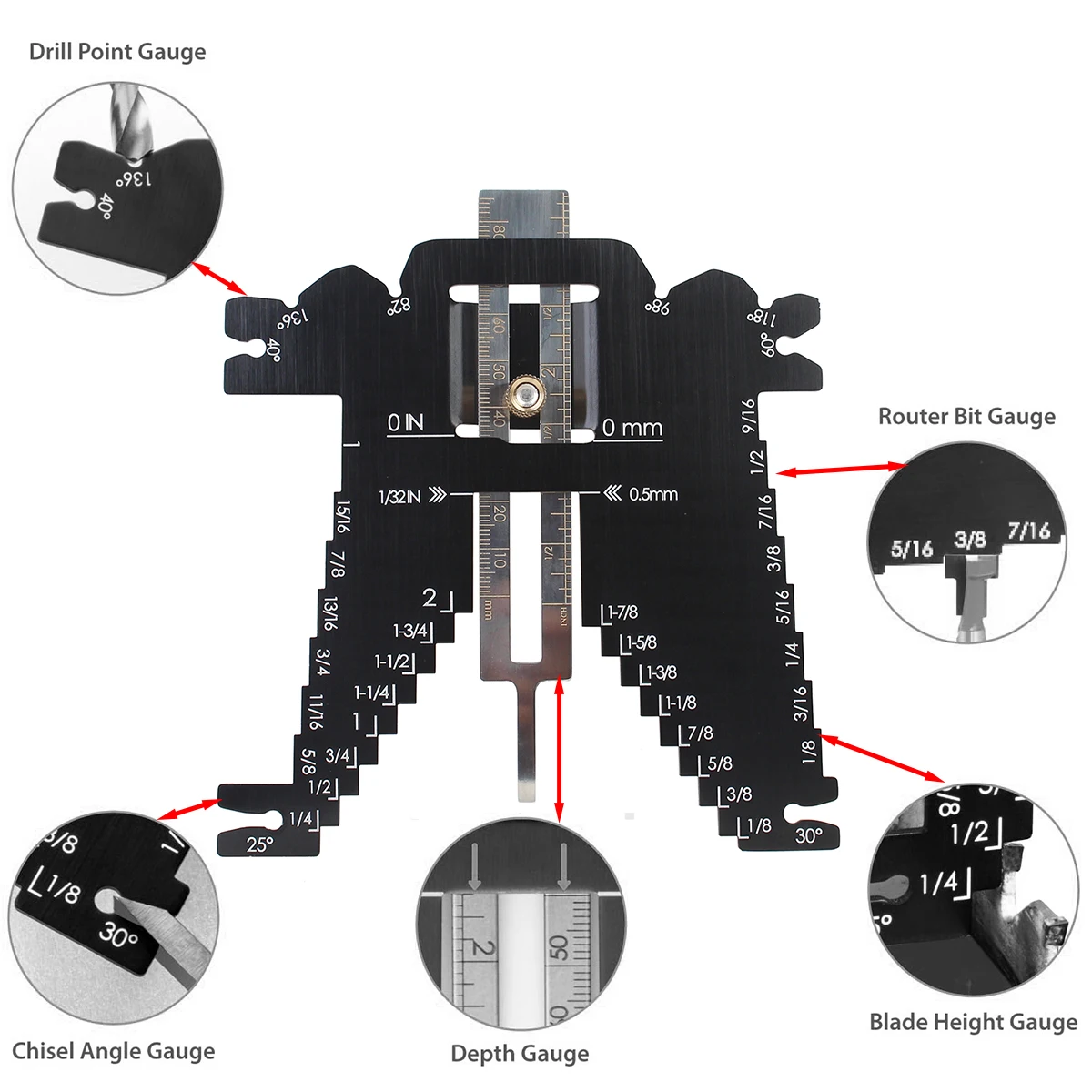 Universal-5-in-1-Measuring-Gauge-Woodworking-Tool-Drill-Bit-Chisel ...