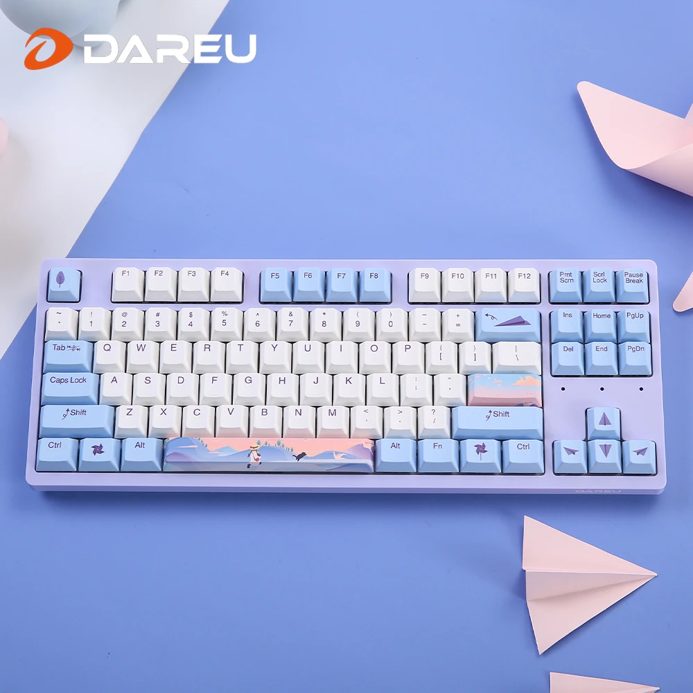 DAREU-87-Keys-PBT-Wired-Mechanical-Keyboard-Hotswap-N-Key-Rollover-Icy ...