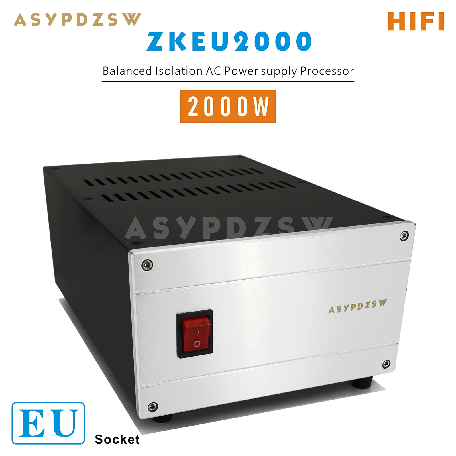 ZKEU2000 EU Socket HIFI 2000VA Toroidal Balanced isolation transformer ...