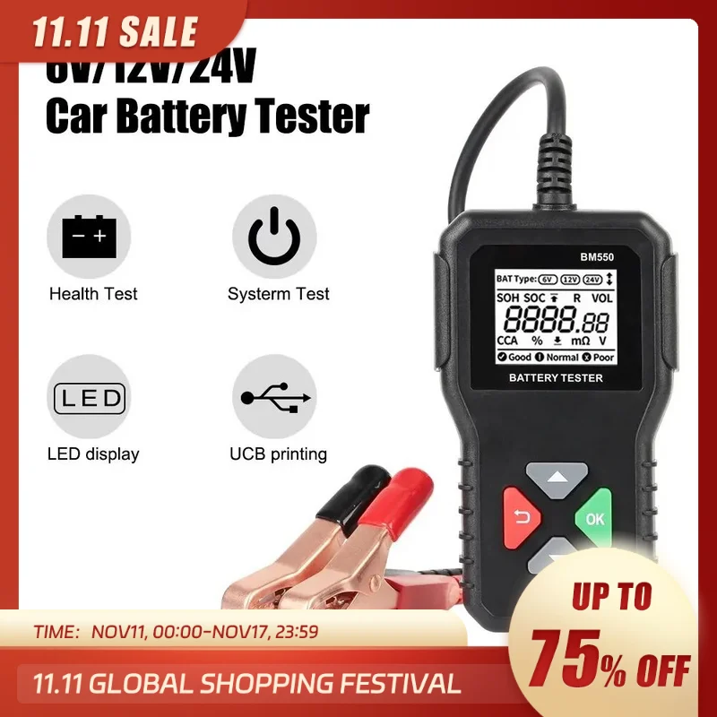 Battery-System-Detect-100-2000-CCA-Car-Battery-Tool-6V-12V-24V-Car ...