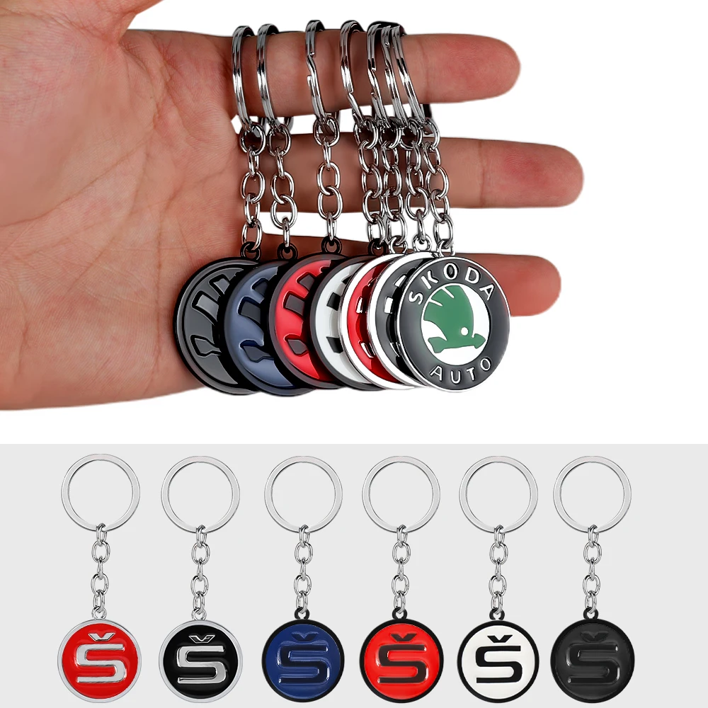 3D-Metal-Car-Key-Chain-Ring-Keychain-Badge-Decoration-for-Skoda-S-Rapid ...