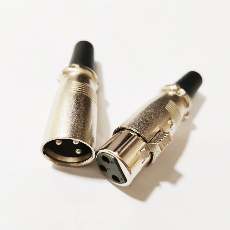 Parche de micrófono NCHTEK conector macho y hembra de 3 pines XLR/envío gratis/10 pares (20 ...