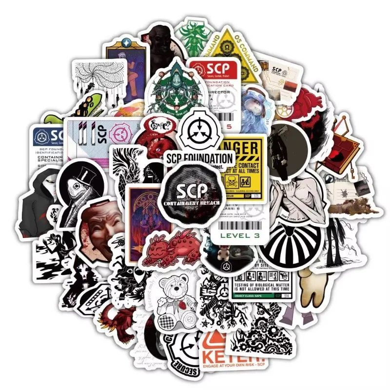 60Pcs-Set-Creative-Horrible-SCP-Foundation-Stickers-DIY-Notebook ...