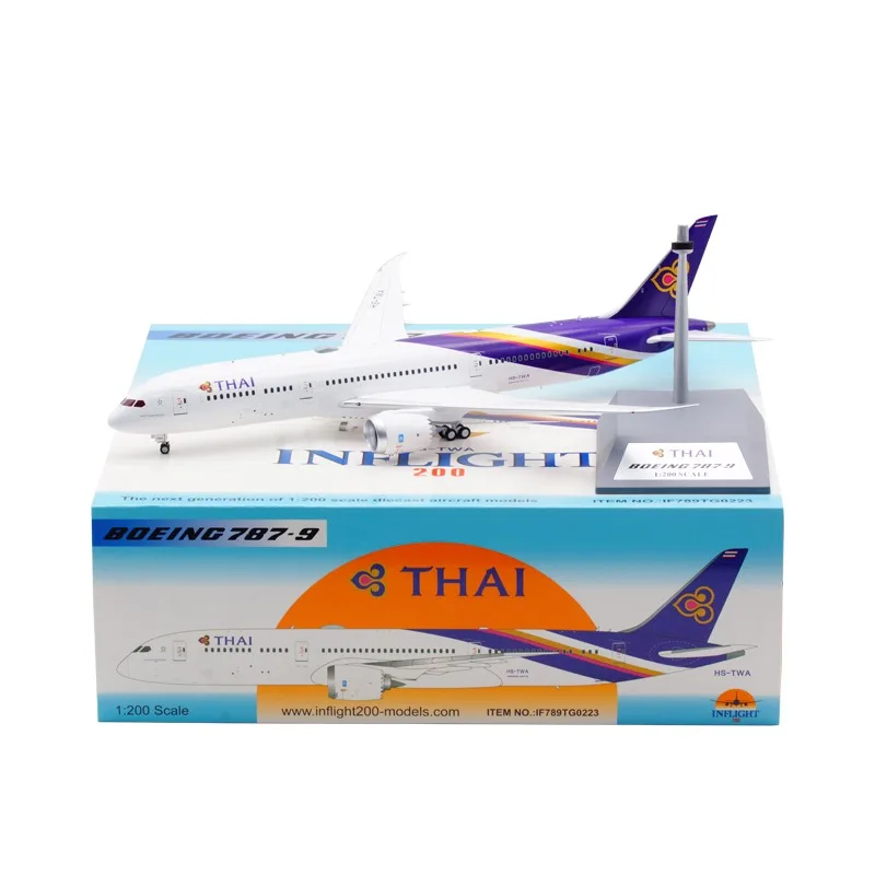 Diecast-1-200-Scale-Thai-Airways-B787-9-HS-TWA-Alloy-Aircraft-Model ...