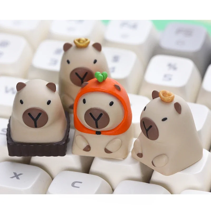 Capybara-Key-cap-Cute-Artisan-Keyboard-Caps-Original-Customized-Resin ...